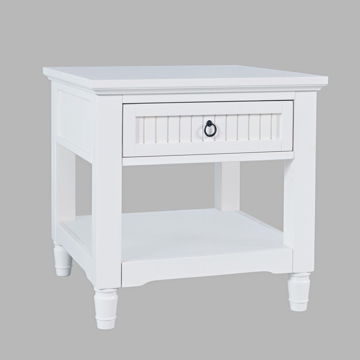 WESTPORT WHITE END TABLE | Lifestyle Furniture by Babette's