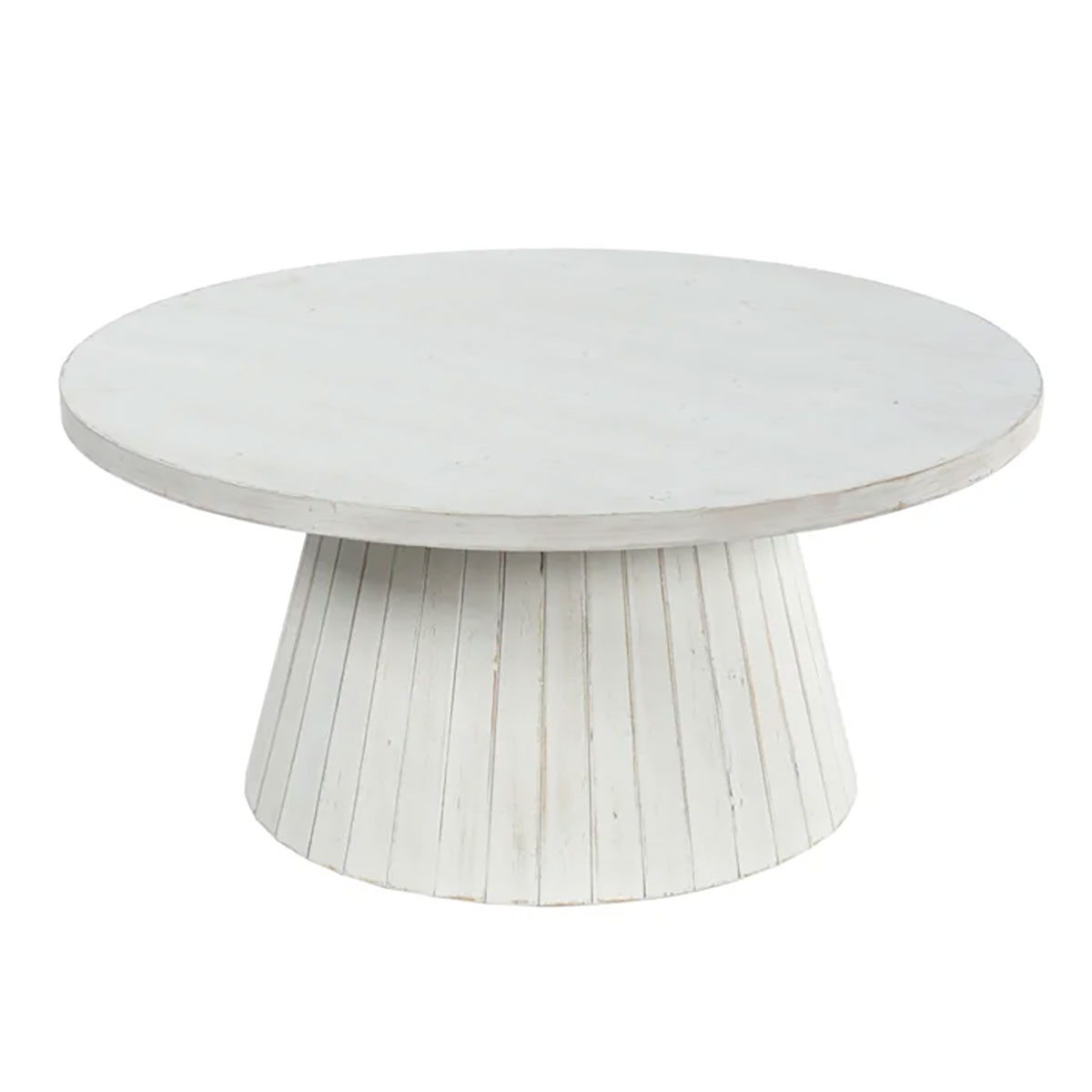 WHITE WASH ROUND COFFEE TBL by | Lifestyle Furniture by Babette’s