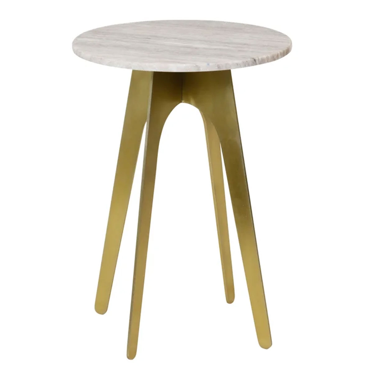 MARBLE & METAL SIDE TABLE by | Lifestyle Furniture by Babette’s