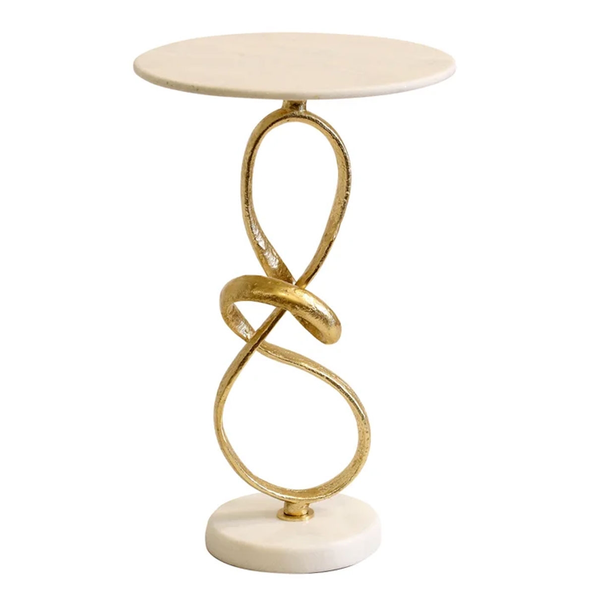 MARBLE & GOLD TWIST TABLE