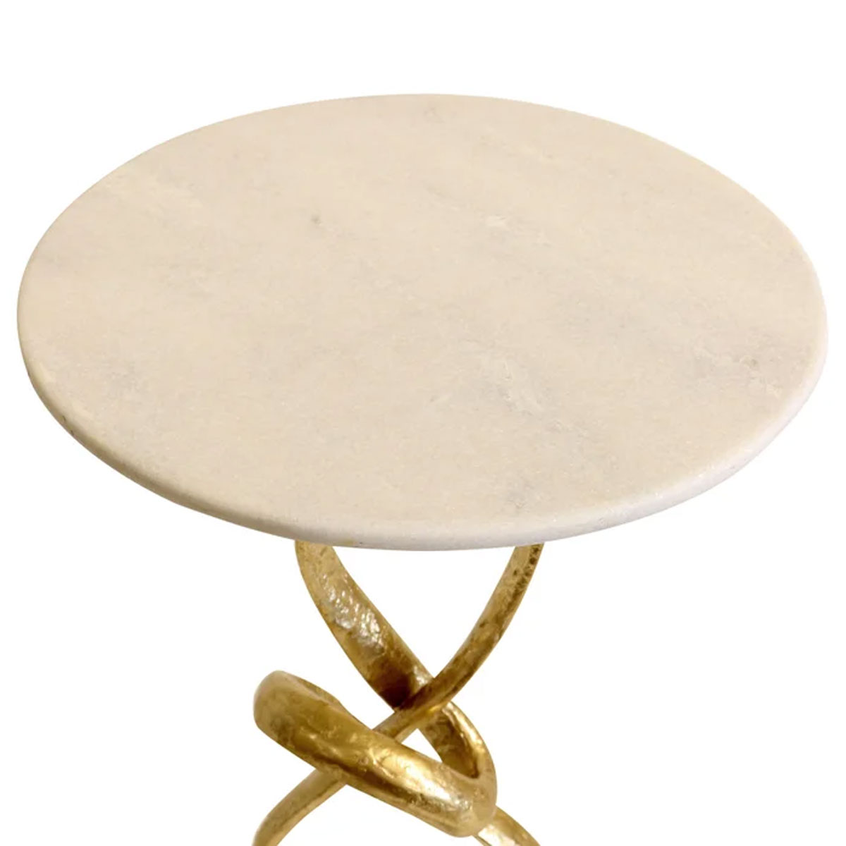 MARBLE & GOLD TWIST TABLE