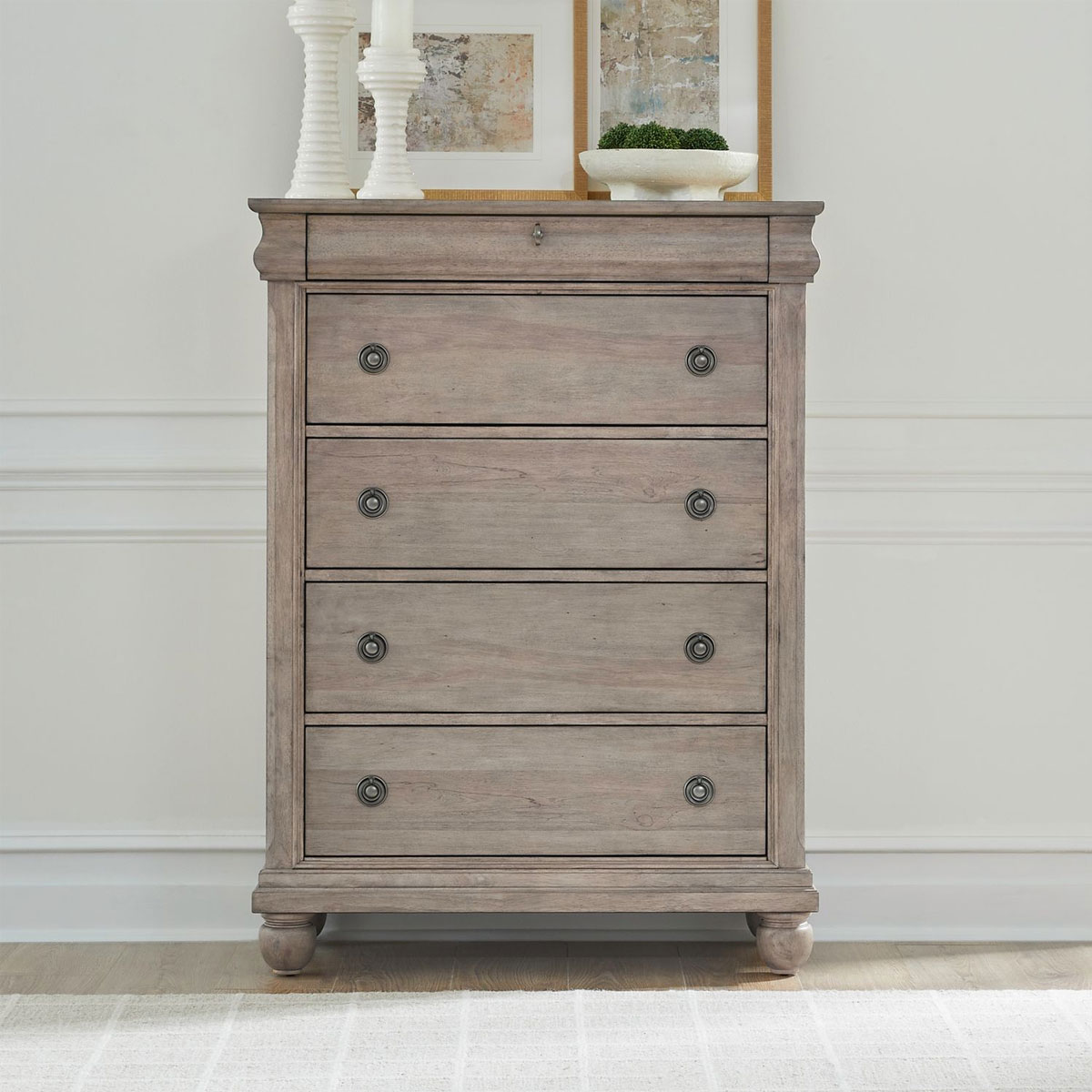 RUSTIC TRAD 5 DRW CHEST | Near you in Leesburg and The Villages, FL.